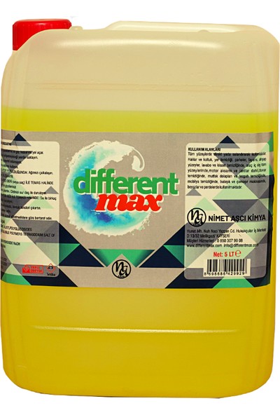 Different Max Çok Amaçlı Genel Temizleyici 5 lt
