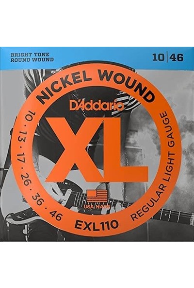 D'addario EXL110 Nickel Wound Regular Light Gitar Teli