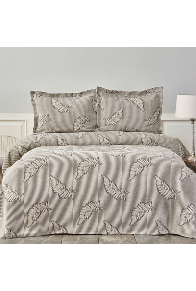 Karaca Home Elio Siyah Çift Kişilik Yatak Örtüsü Seti