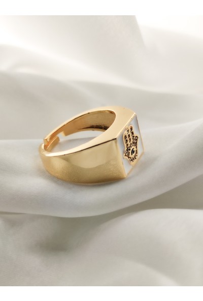 Swell Fatma Ana Eli Ayarlanabilir Yüzük Altın Renk