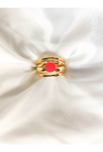 Swell Turuncu Nokta Ayarlanabilir Yüzük Altın Renk Swell Turuncu Nokta Ayarlanabilir Yüzük Altın Renk
