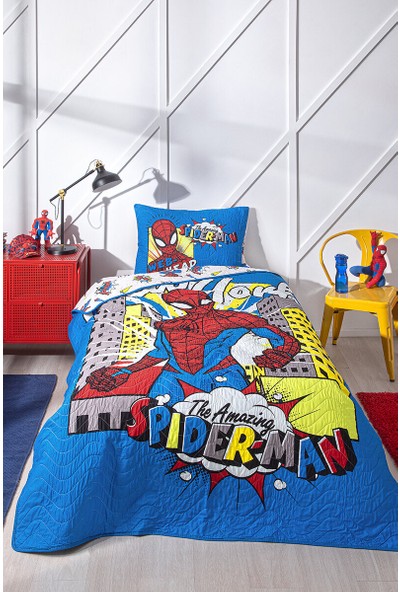 Özdilek Spiderman New York Tek Kişilik Disney Lisanslı Çocuk Yatak Örtüsü