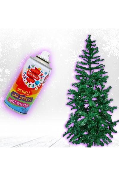 Süsle Bebek ve Parti Kar Spreyi - Mor Kar