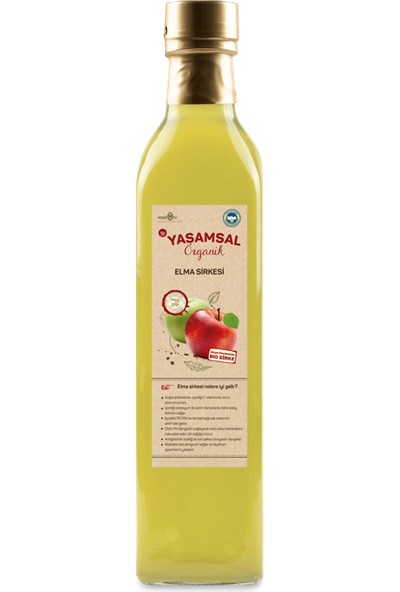 Yaşamsal Organik Organik Elma Sirkesi 500 ml