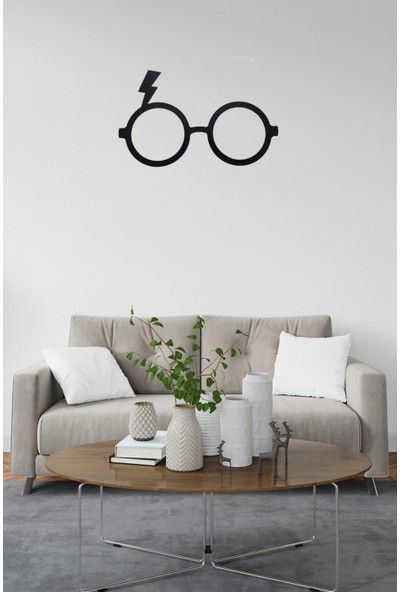 Craftatelier Siyah 2mm Harry Potter Gözlük Metal Film Temalı Duvar Dekoru 57X35CM Craftatelier Siyah 2mm Harry Potter Gözlük Metal Film Temalı Duvar Dekoru 57X35CM