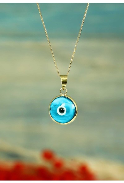 Milet Kuyumculuk MİLET 14 Ayar Altın Nazar Kolye Ucu