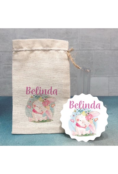 Otuz9 Reklam Ahşap Magnet ve Baskılı Kese Kombin Doğum Günü - Sünnet - Diş Buğdayı (25 Adet)