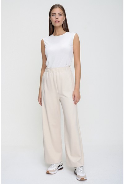 Aker 3211112 Çelik Örme Bol Paça Pantolon