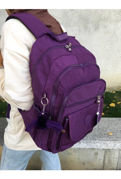 Duomino Fcstore Krinkıl Kumaş Suya Dayanıklı Büyük Boy Mor Klinkır Sırt Çantası/laptop Seyahat Okul Duomino Fcstore Krinkıl Kumaş Suya Dayanıklı Büyük Boy Mor Klinkır Sırt Çantası/laptop Seyahat Okul