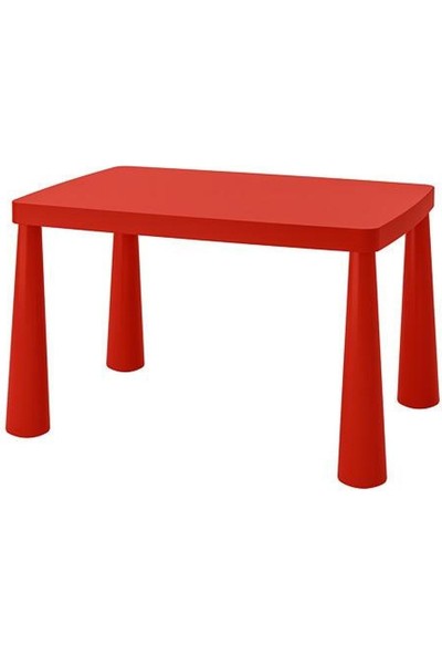 Mnsr Mammut Çocuk Masası - Kırmızı -Dikdörtgen Mnsr Mammut Çocuk Masası - Kırmızı -Dikdörtgen