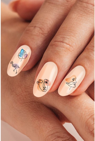 Artikel Süliet -2 Tırnak Dövmesi, Tırnak Tattoo, Nail Art, Tırnak Sticker