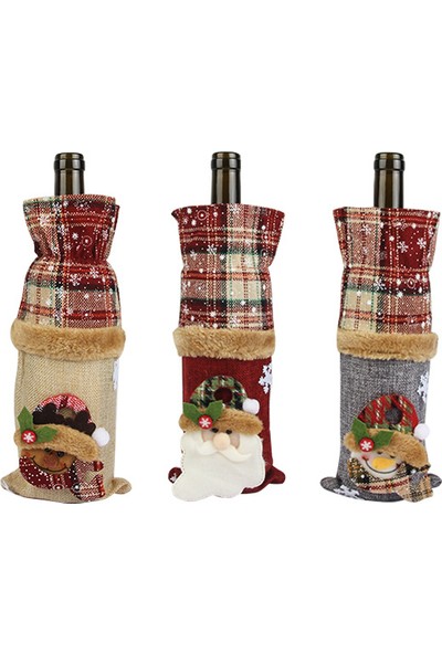 ZPPLD Noel Dekorasyon 3 Adet 脟ul Snowflakessanta 艦i艧e Seti (Yurt Dışından)