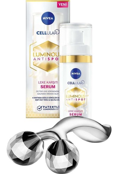 Nivea Cellular Luminous 630 Leke Giderici Serum 3D Roller Seti