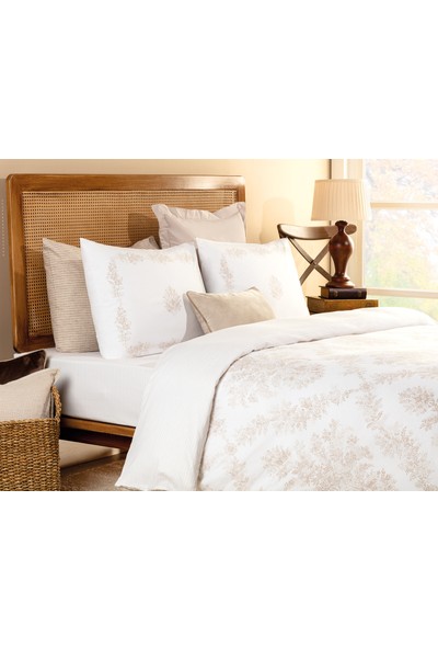 Madame Coco Yolan Tek Kişilik Baskılı Ranforce Nevresim Takımı - Bej Madame Coco Yolan Tek Kişilik Baskılı Ranforce Nevresim Takımı - Bej