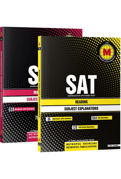 Metropol Yayınları Yeni Baskı-YÖS-Sat 2022 Reading-Mathematıcs Set 2' Li-Galata Puza Tasaruı Kuark Metropol Yayınları Yeni Baskı-YÖS-Sat 2022 Reading-Mathematıcs Set 2' Li-Galata Puza Tasaruı Kuark