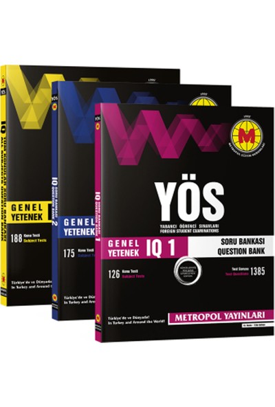 Metropol Yayınları Yeni Baskı-YÖS 2022 Genel Yetenek (Iq) Soru Bankaları Seti( Iq1 Soru+Iq2 Soru+Iq Tüm Konu Soru) 3’ Lü Set Galata Puza Metropol Yayınları Yeni Baskı-YÖS 2022 Genel Yetenek (Iq) Soru Bankaları Seti( Iq1 Soru+Iq2 Soru+Iq Tüm Konu Soru) 3’ Lü Set Galata Puza