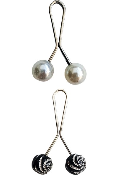 Royaleks 2 Adet Tesettür Eşarp ve Şal Klipsi Set 8