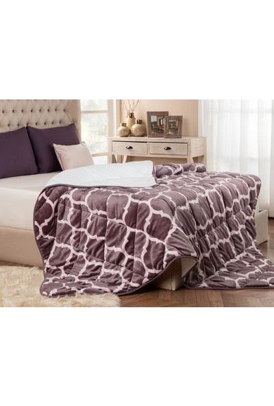 Madame Coco Luxury Velvet Olga Tek Kişilik Yorgan - Koyu Mürdüm Madame Coco Luxury Velvet Olga Tek Kişilik Yorgan - Koyu Mürdüm