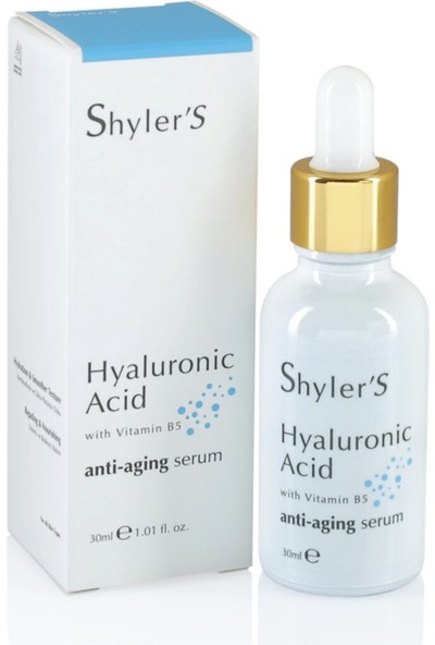 Shyler's Anti Aging Micro Molekül ve B5 Içeren Hyaluronic Acid 30 ml Shyler's Anti Aging Micro Molekül ve B5 Içeren Hyaluronic Acid 30 ml