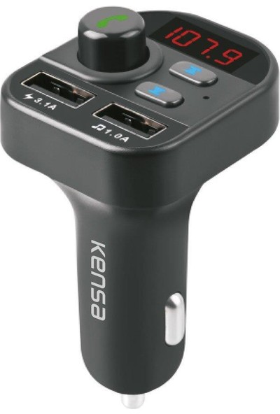Kensa KT-315 Fm Transmitter Araç Kiti Bluetooth