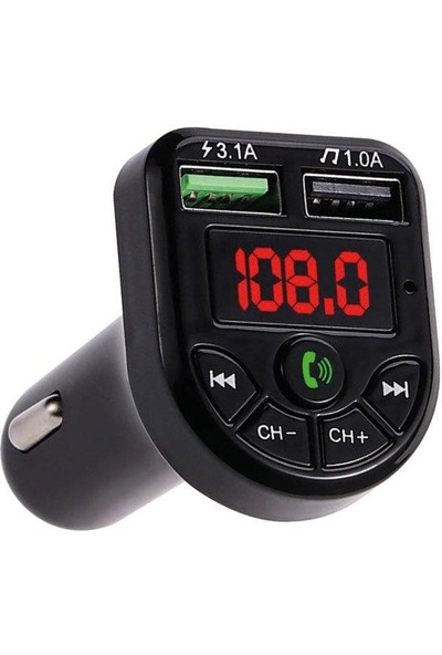 Kensa KT-319 Fm Transmitter Araç Kiti Bluetooth Kensa KT-319 Fm Transmitter Araç Kiti Bluetooth