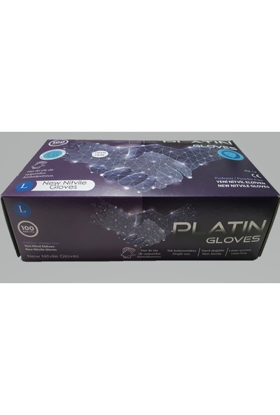 Gloves Platin Gloves Yeni Nitvil Eldiven 100
