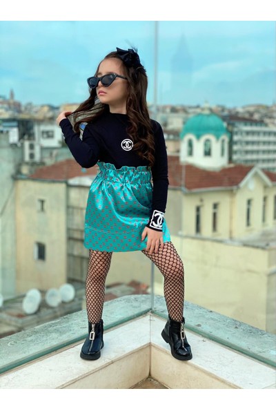 Eliz Kids Kız Çocuk Eteke ve Buluz Kombinimiz