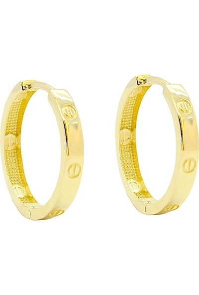 Cigold Taşsız 14 Ayar Altın Küpe 2.42 gr K101026948 Cigold Taşsız 14 Ayar Altın Küpe 2.42 gr K101026948