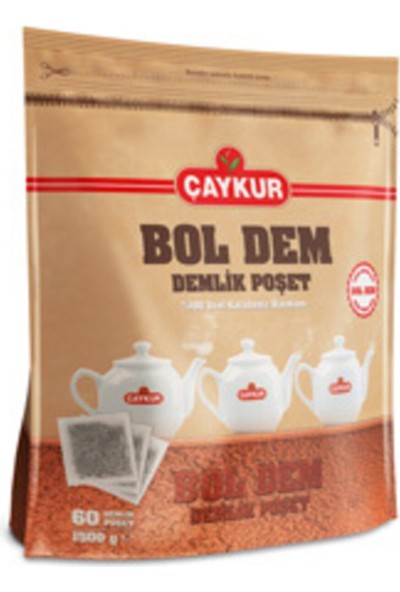 Çaykur Boldem Demlik Poşet Çay [60 x 25 gr] 1500 gr