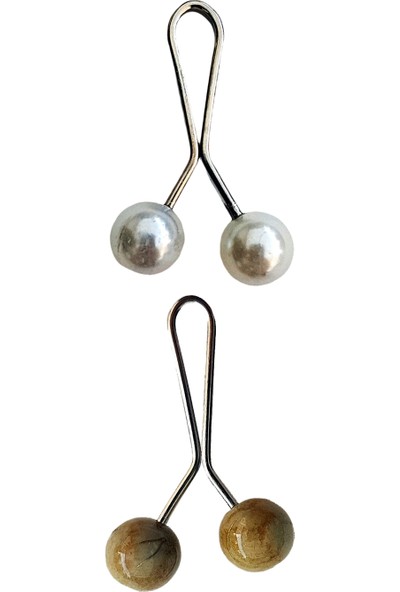 Cadderoyal 2 Adet Tesettür Eşarp ve Şal Klipsi Set 6