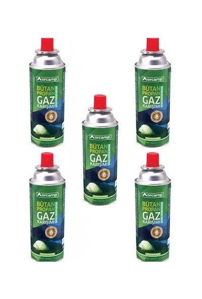 Orcamp Orgaz Kamp Kartuş Tüp 227 gr Orcamp 5'li Paket Orcamp Orgaz Kamp Kartuş Tüp 227 gr Orcamp 5'li Paket