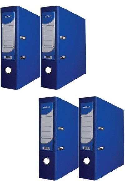 Noki Halkalı Geniş Büro Klasörü Mavi 4'lü Noki Halkalı Geniş Büro Klasörü Mavi 4'lü