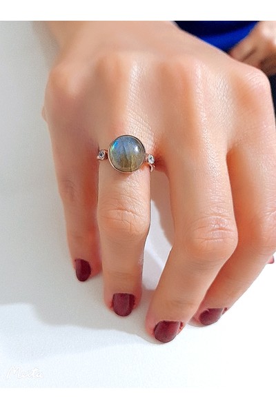 Alzey Gold Labradorit Taşlı Yüzük
