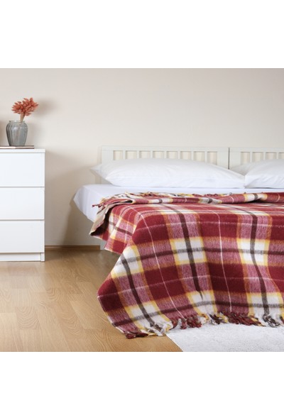 Yavuz Tekstil Scotch Yün Battaniye Çift Kişilik 160 & 220 cm Ölçülerinde