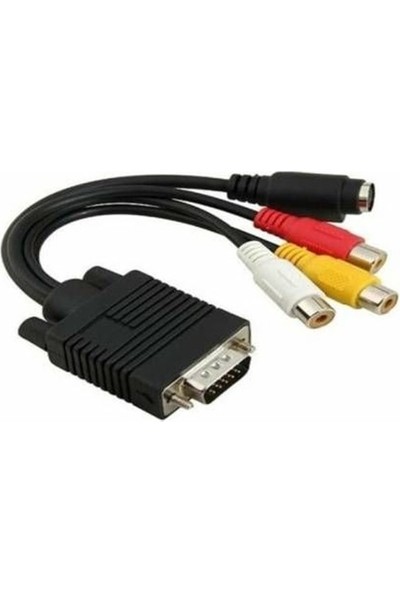 Transformacion VGA 3rca - S Video Kablo 10 cm 414015 Transformacion VGA 3rca - S Video Kablo 10 cm 414015