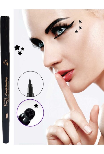 Rose Çift Taraflı Yıldız Desenli Kalem Eyeliner