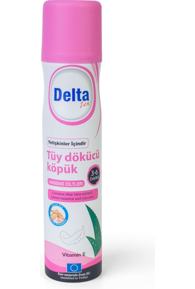 Delta Zex Delta Tüy Dökücü Köpük Hassas Ciltler 200 Ml