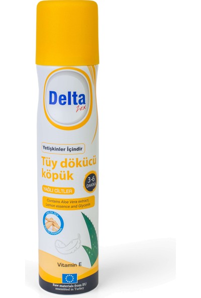 Delta Zex Delta Tüy Dökücü Köpük Yağlı Ciltler 200 Ml
