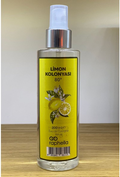 Raphella Limon Kolonyası Sprey 200 Ml 80° X 6 Adet | Avantaj Kolisi