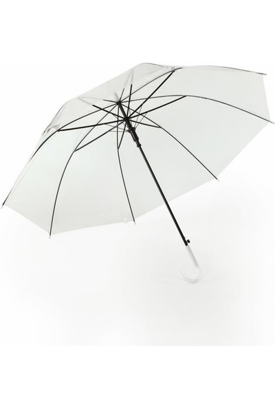 Espardile 8 Telli Şeffaf Baston Şemsiye