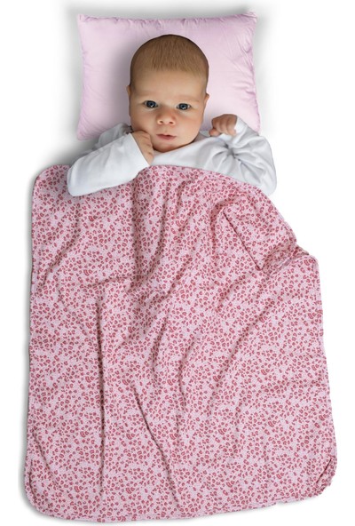 Metis Pamuk 75X85CM Penye Bebek Battaniyesi - Pink Leo Metis Pamuk 75X85CM Penye Bebek Battaniyesi - Pink Leo