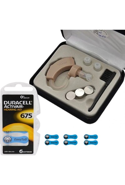 Acura 6 Adet Duracel Pil Hediyeli Acura Ses Yükseltme Işitme Cihazı X-30