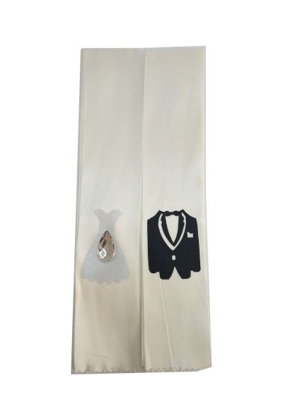 Estelica Gelin Damat Rüğürlü Takı Kurdelesi Krem-Krem Estelica Gelin Damat Rüğürlü Takı Kurdelesi Krem-Krem