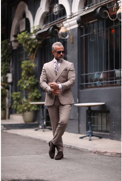 Fc Plus Yelekli Takım Elbise - Slim Fit