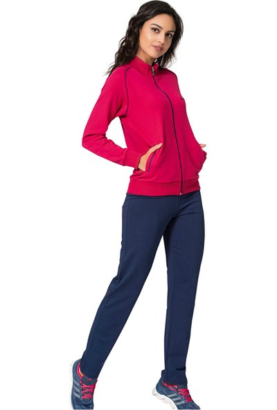 Pierre Cardin Pierre Cardin Kadın Penye Fermuarlı Eşofman Takım 4055 Pierre Cardin Pierre Cardin Kadın Penye Fermuarlı Eşofman Takım 4055