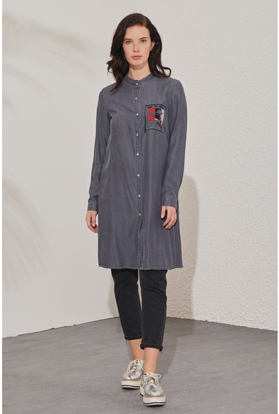 Nihan Tunik Gri - D4178