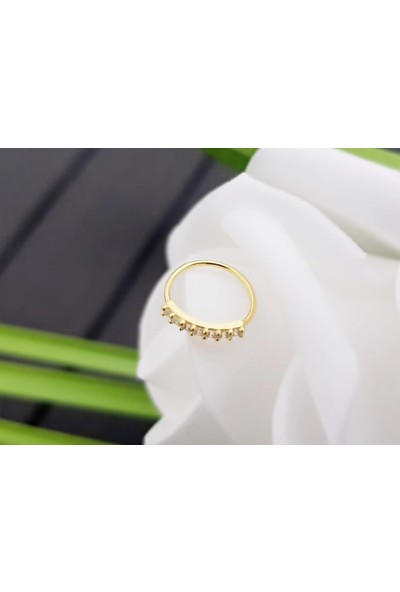 Begonia Accessories 925 Ayar Gümüş Gold Tam Tur Hızma