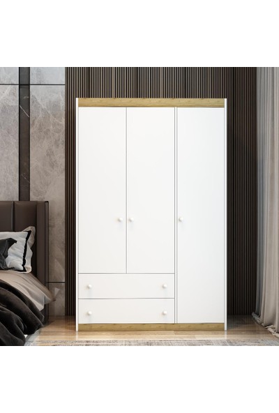 Afilli Pera 3 Kapaklı 2 Çekemeceli Tamamı Mdflam Gardrop Afilli Pera 3 Kapaklı 2 Çekemeceli Tamamı Mdflam Gardrop