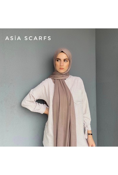 Asia Scarfs Penye Şal Sütlü Kahve