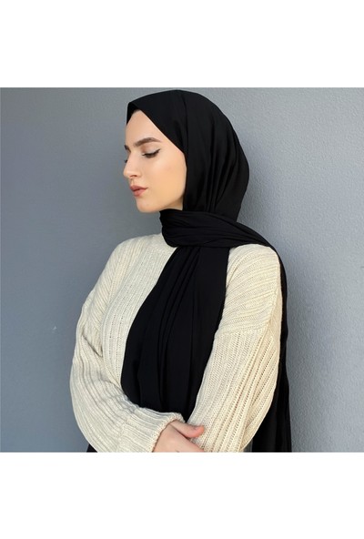 Asia Scarfs Medine Ipeği Şal Siyah